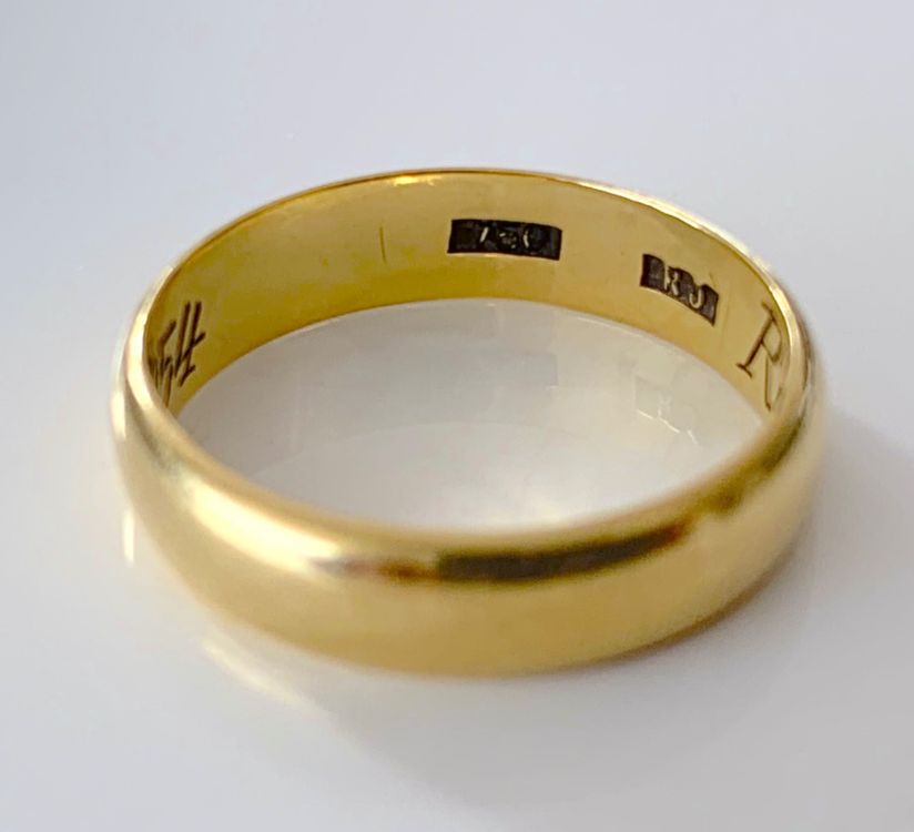 Ring Gold 750 / 18K, Goldring Grösse 50 (Gebraucht) in Wollerau für CHF ...