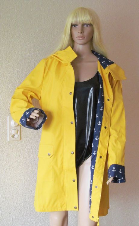 NEU gelber Lackmantel Regenmantel Friesennerz DramaDrop (Neu und originalverpackt) in ...