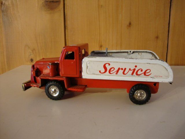 Original 60er Jahre Made in Japan Blechspielzeug LKW Service (Gebraucht ...