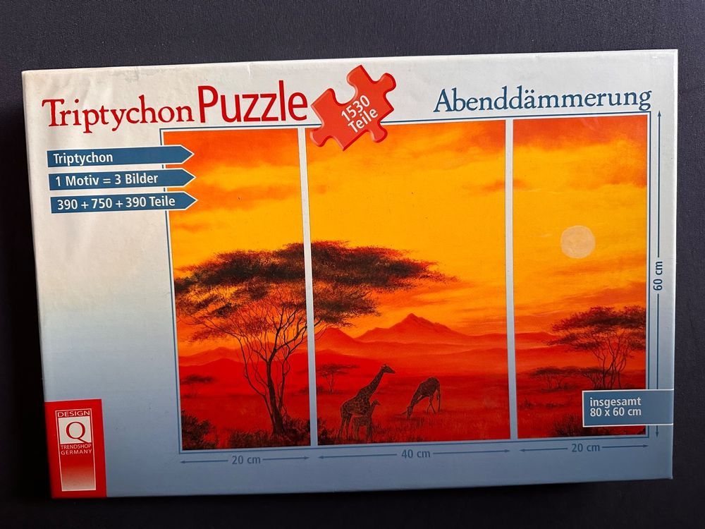 Triptychon Puzzle - 3 in 1 "Abenddämmerung" | Kaufen auf Ricardo