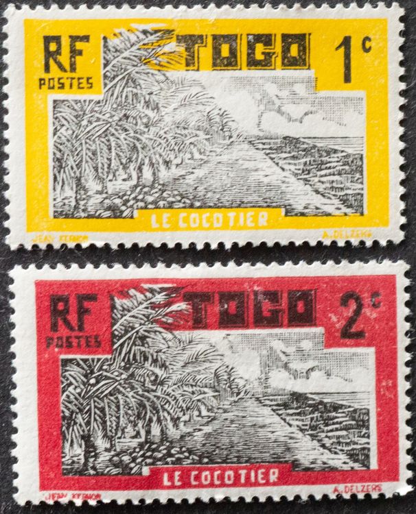 Togo Briefmarken, 1c & 2c, (Gebraucht) in Chiasso für CHF 1.5 – mit ...