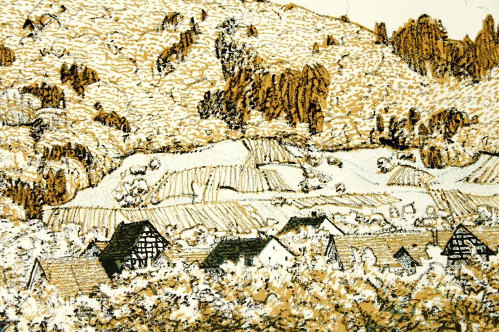 ERNST GEORG RÜEGG (Swiss, 1883-1948): Pflug auf Feld, 1930 (Gebraucht ...