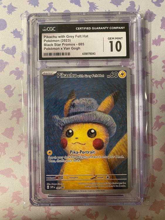 Pokemon - 85 - Pikachu with Grey Felt Hat - Van Gogh - CGC10 | Kaufen ...