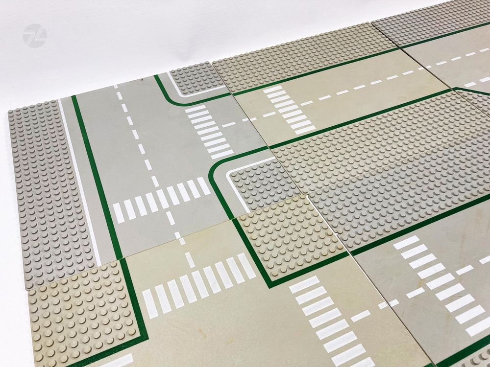 Lego Strassen Hellgrau Vintage Legoland City Basisplatten 9x | Kaufen ...