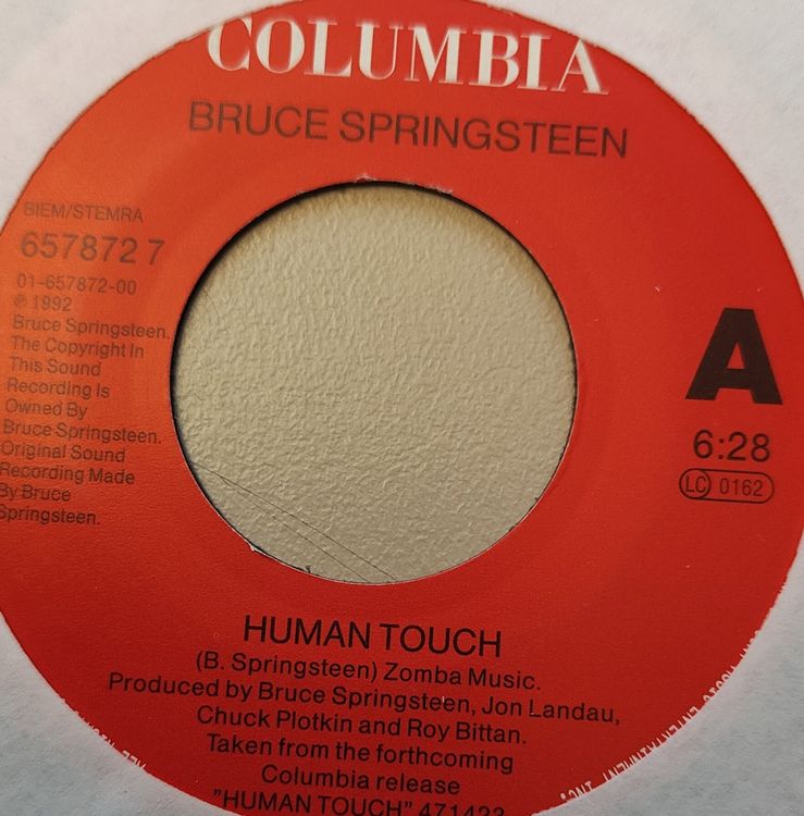 Vinyl Single Bruce Springsteen - Human Touch | Kaufen auf Ricardo