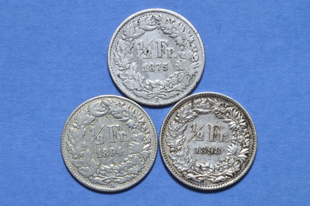 1/2 Franken. (3X) (Gebraucht) in Oberglatt ZH für CHF 36 – mit Lieferung auf Ricardo kaufen