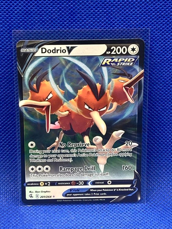 Pokemon FUSION STRIKE / Dodrio V 201 / 264 EN (Neu (gemäss Beschreibung ...