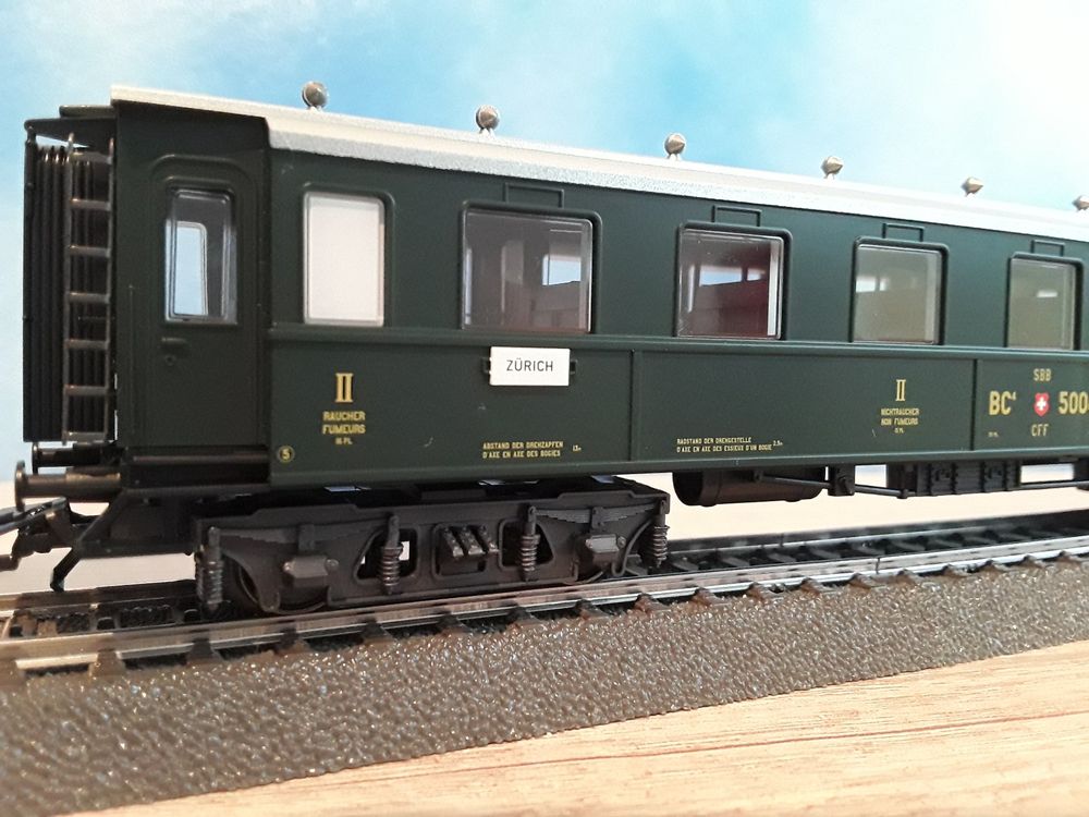 Märklin 42385 Set _ 3 Schnellzugwagen der SBB _ Spur H0 (Gebraucht) in ...