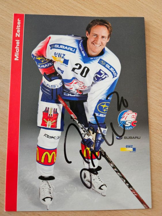 Autogrammkarte Michel Zeiter ZSC Lions Zürich Eishockey AK (Gebraucht ...