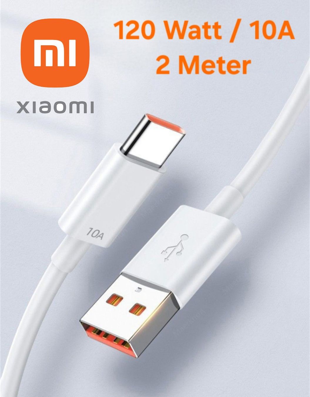 2 Meter / 120 Watt 10A / USB-C Kabel von Xiaomi / Câble Cavo (Neu und ...