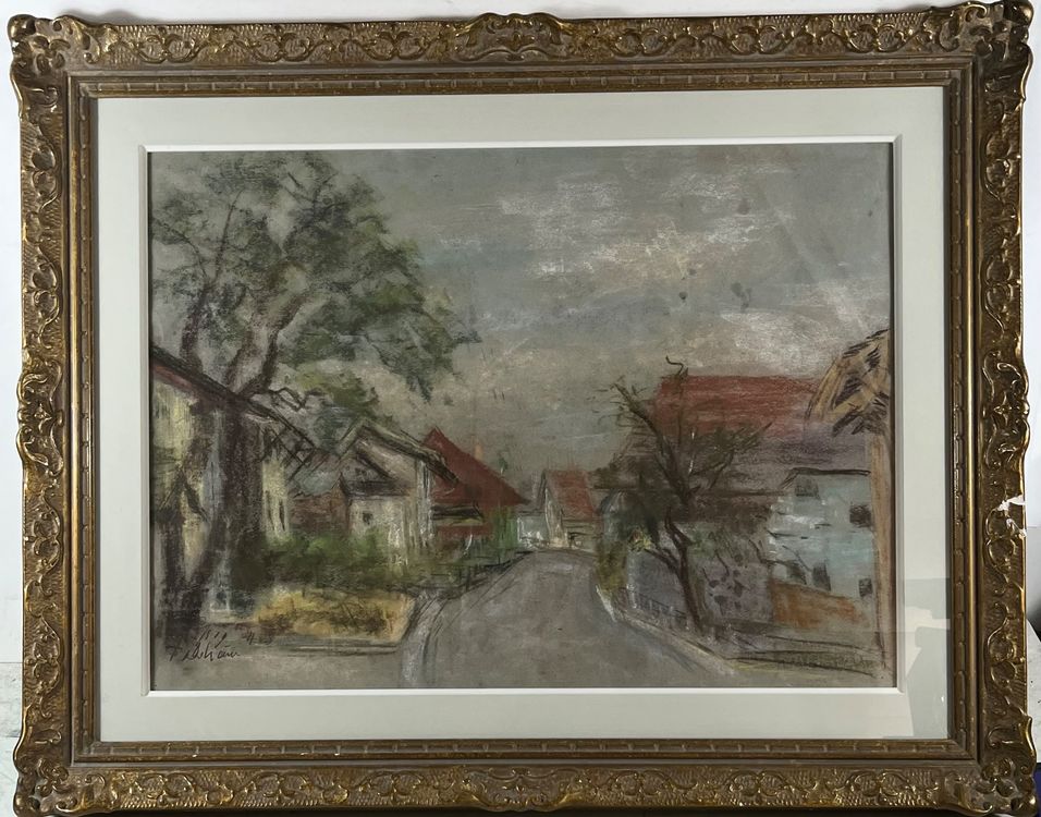 Grosse Strasse Szene Pastel Gemälde, Unl. Sig. (Gebraucht) in Root für CHF 24 – mit Lieferung ...