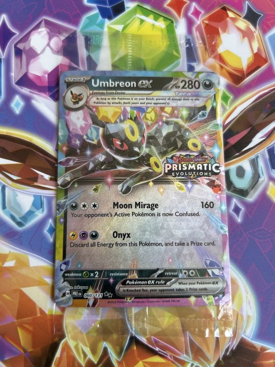 Prismatic evolution sealed stamped Umbreon Ex | Kaufen auf Ricardo