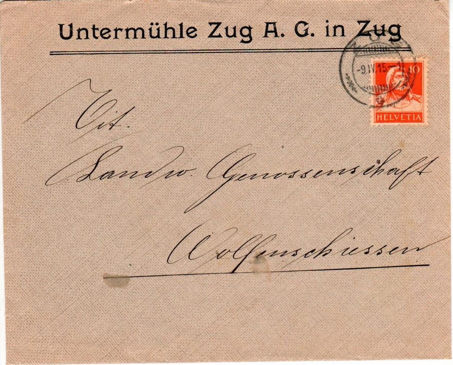 Brief aus Zug 1915 (Gebraucht) in Wolhusen für CHF 4 – mit Lieferung auf Ricardo kaufen
