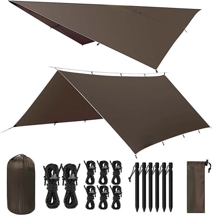 Tarp 3x4M Wasserdicht, Camping Zeltplane ultraleicht Anti-UV (Neu und ...