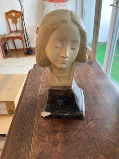Buste sculpture femme style Renaissance - Pièce unique (Gebraucht) in ...