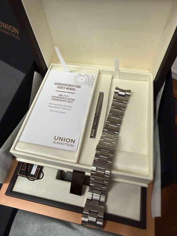 Union Glashütte 1893 Chronograph neuwertig,Full Set! (Gebraucht) in ...