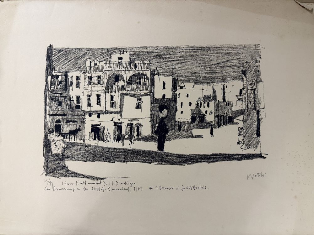 Wetli, Hugo -Lithographie (Bern 1916–1972 Bern) (Gebraucht) in ...