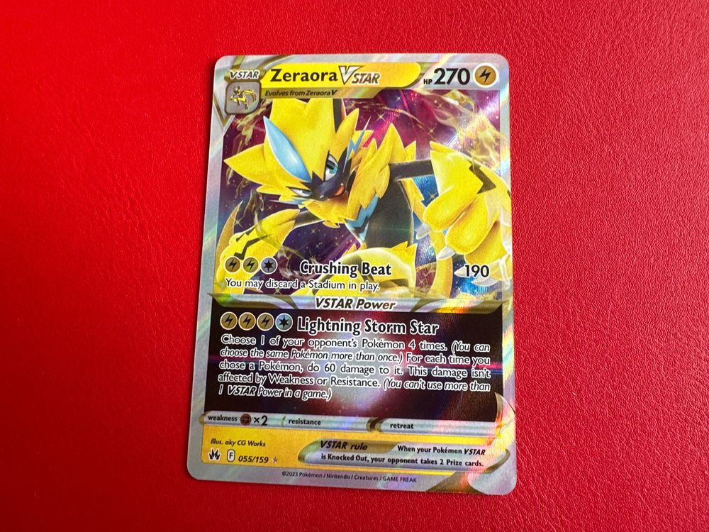 Zeraora VSTAR Fullart Rare Top Karte Selten (Gebraucht) in Lommiswil ...