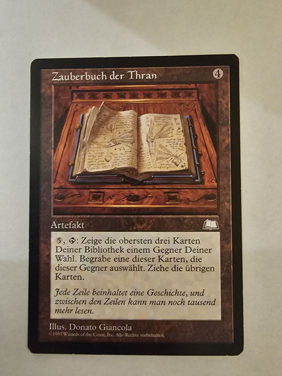 Magic the Gathering Karte: Zauberbuch der Thran, Artefakt (Gebraucht ...