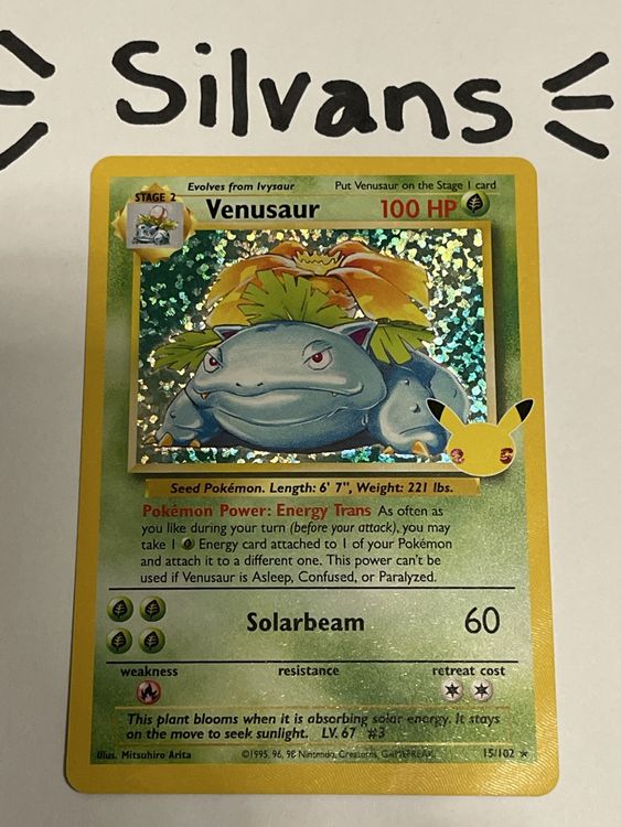 Venusaur Base Set Celebrations Anniversary 25th Englisch (Neu (gemäss ...