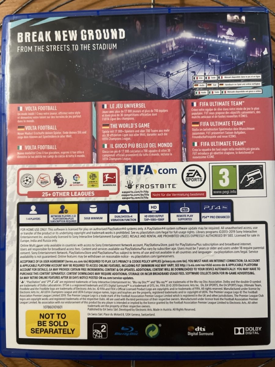 FIFA 20 PS4 🎮⚽️🏆 (D'occasion) à La Neuveville pour CHF 1 – avec ...