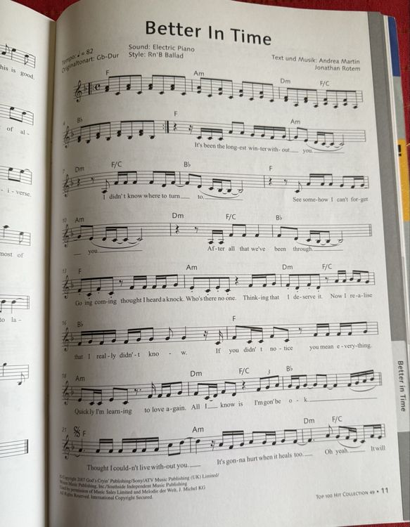 Top 100 Hit Collection - Noten, Texte, Akkorde, Tipps (Gebraucht) in ...