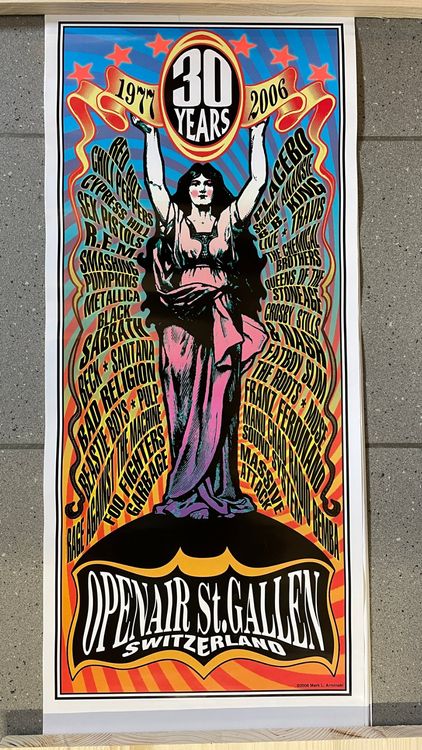 Open Air St.Gallen - Original Poster 30. Jubiläum 2006 (neu) | Kaufen ...