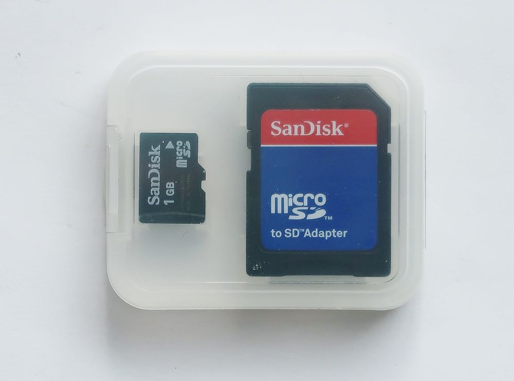 SanDisk MicroSD 1GB mit Adapter microSD to SD | Kaufen auf Ricardo