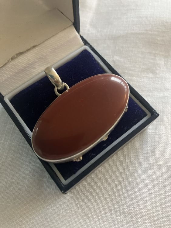 Silberanhänger mit grossem Karneol Cabochon (Gebraucht) in Muralto für CHF 32 – mit Lieferung ...