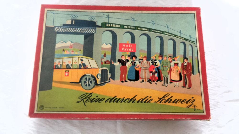 Reise durch die Schweiz - Carlit Würfelspiel ±40er Jahre (Gebraucht) in Bellach für CHF 8 – mit ...