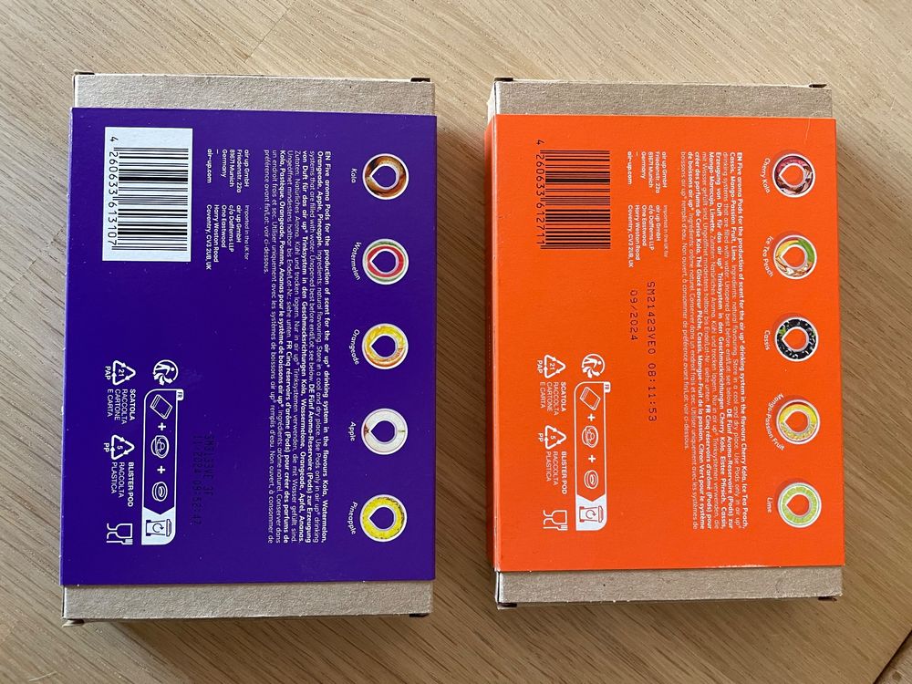 Air up - Gen 2 Flasche, Charcoal Grey, 600 ml + diverse Pods (Gebraucht ...