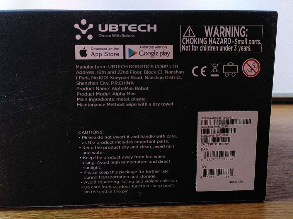 ubtech - ALPHA mini - Humanoider Roboter ca. 20cm hoch (Gebraucht) in ...