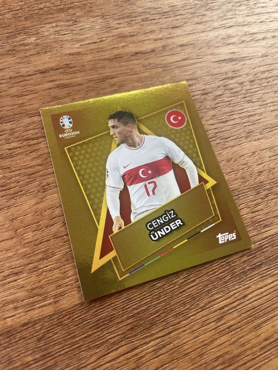 TUR SP Cengiz Ünder Gold (Topps Euro 2024 Sticker) (Neu und ...