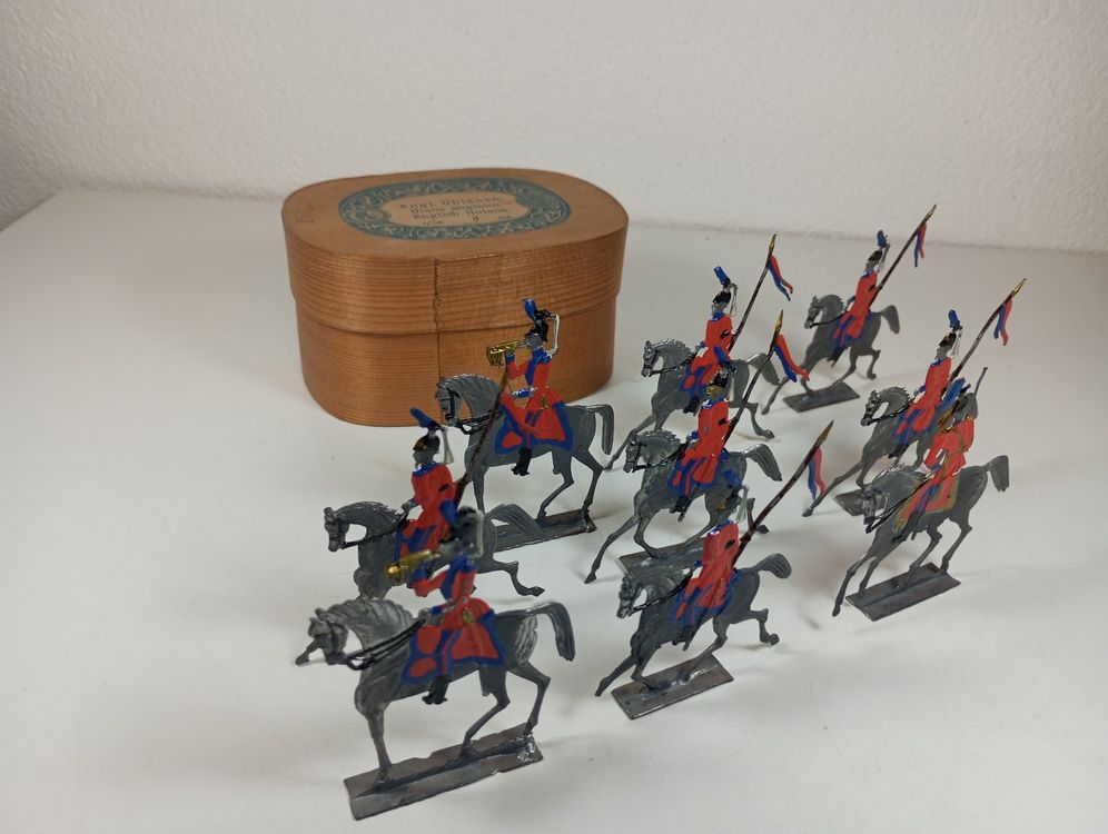 Zinnfiguren: 9 Englische Uhlanen / ulans anglais (Gebraucht) in ...