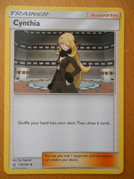 Pokemonkarte Trainer Cynthia 119/156 von 2018 (Neu (gemäss Beschreibung ...
