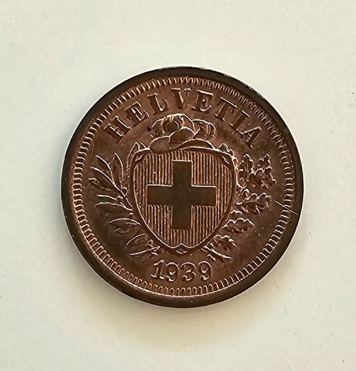 1939 Rappen Schweiz Centime Suisse (Gebraucht) in Meyrin für CHF 34 – mit Lieferung auf Ricardo ...