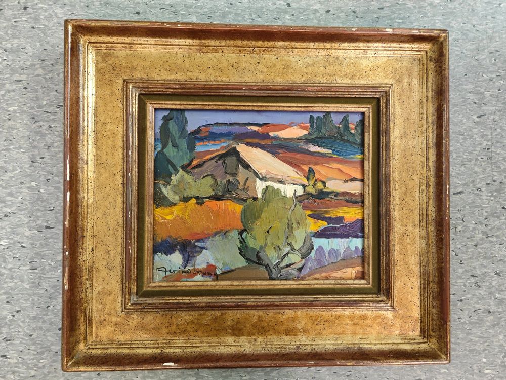 N45 Original Gemälde Bruno Perino Paysage 45x40cm | Kaufen auf Ricardo