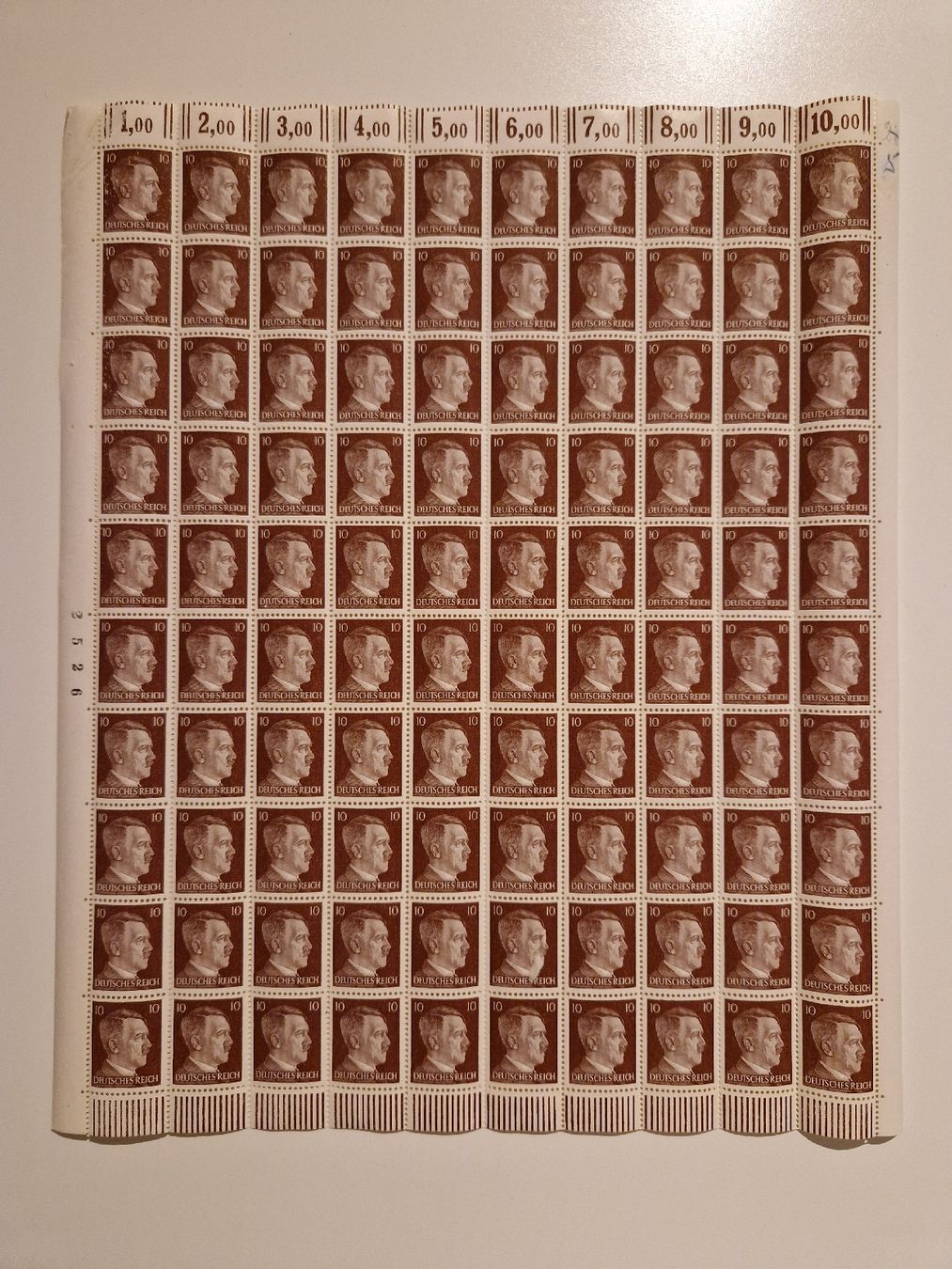 Briefmarken postfrisch ** Adolf Hitler Bogen (Neu (gemäss Beschreibung ...