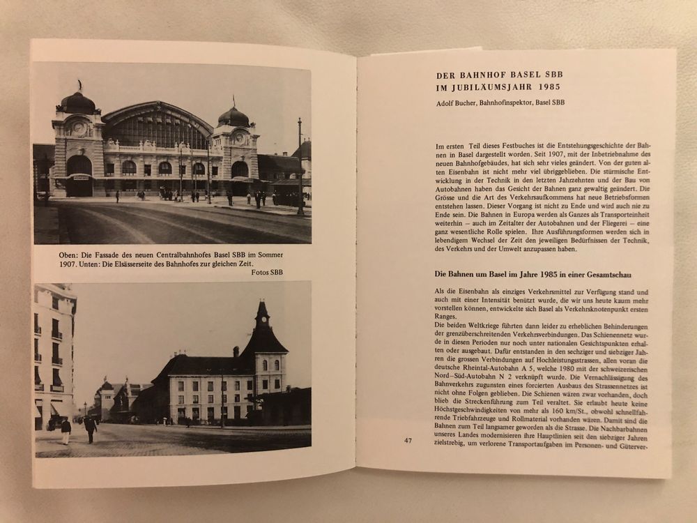 Buch Der Bahnhof Europas, 125 Jahre Centralbahnhof Basel (Gebraucht) in Nunningen für CHF 6.5 ...