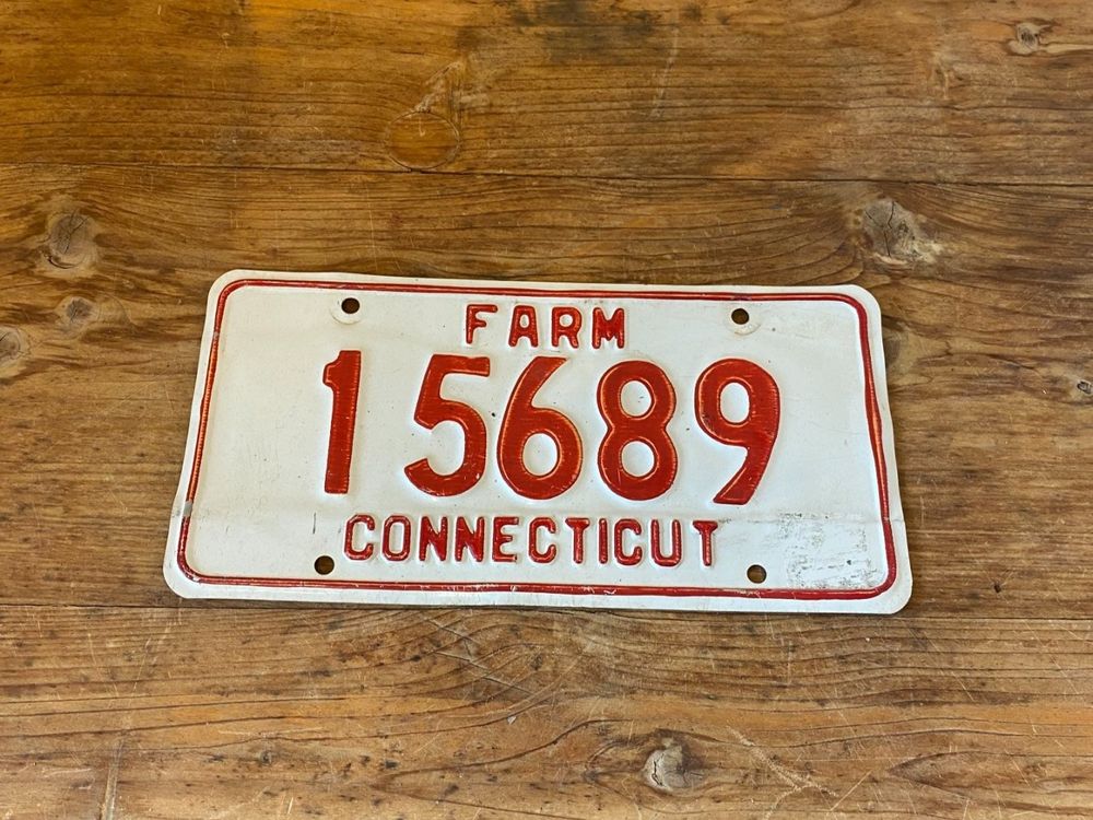 US Autonummer Connecticut FARM License Plate - Vintage USA (Gebraucht ...
