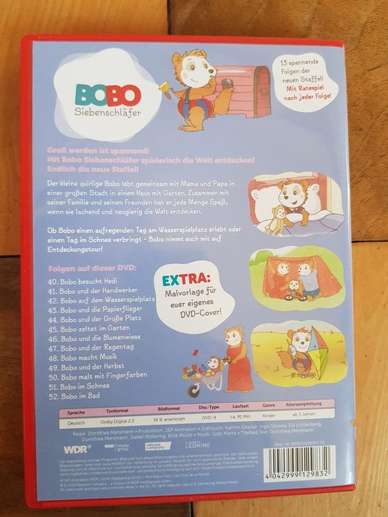 DVD Bobo Siebenschläfer, Staffel 5 (Gebraucht) in Ebikon für CHF 5 ...