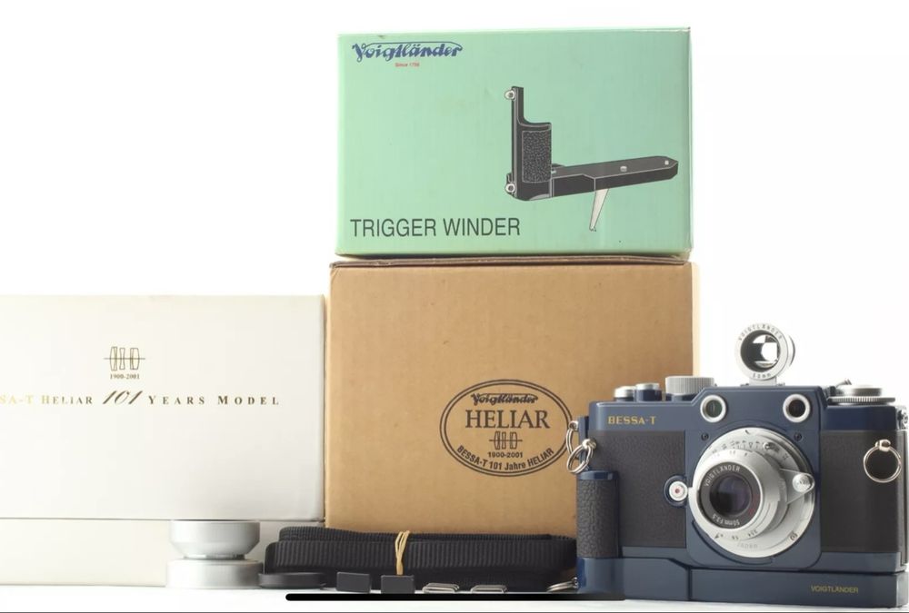 Voightlander BESSA T Blue 101 Years Model Heliar 50, winder (Gebraucht ...