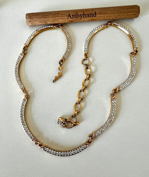 Besonders SchÖne Swarovski Kette Mit 9 Funkelnden HalbbÖgen Kaufen