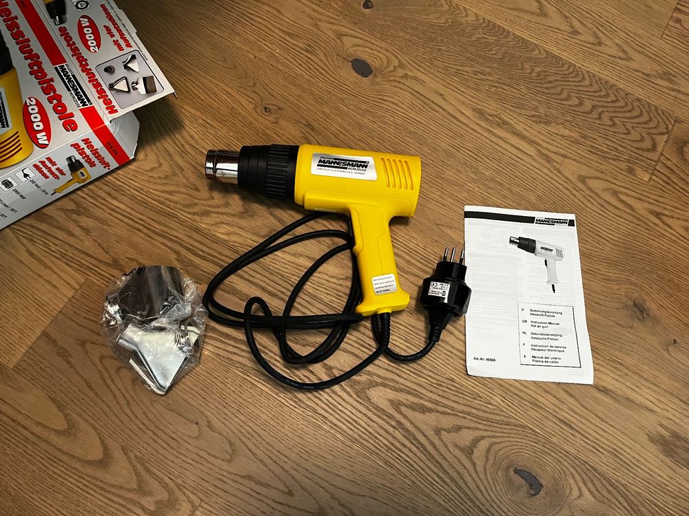 Heissluftpistole 2000W Brüder Mannesmann Werkzeuge (Gebraucht) in Erlinsbach für CHF 12 – mit ...