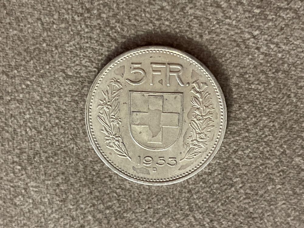 5 FRANKEN 1953 SILBERMÜNZE | Kaufen auf Ricardo