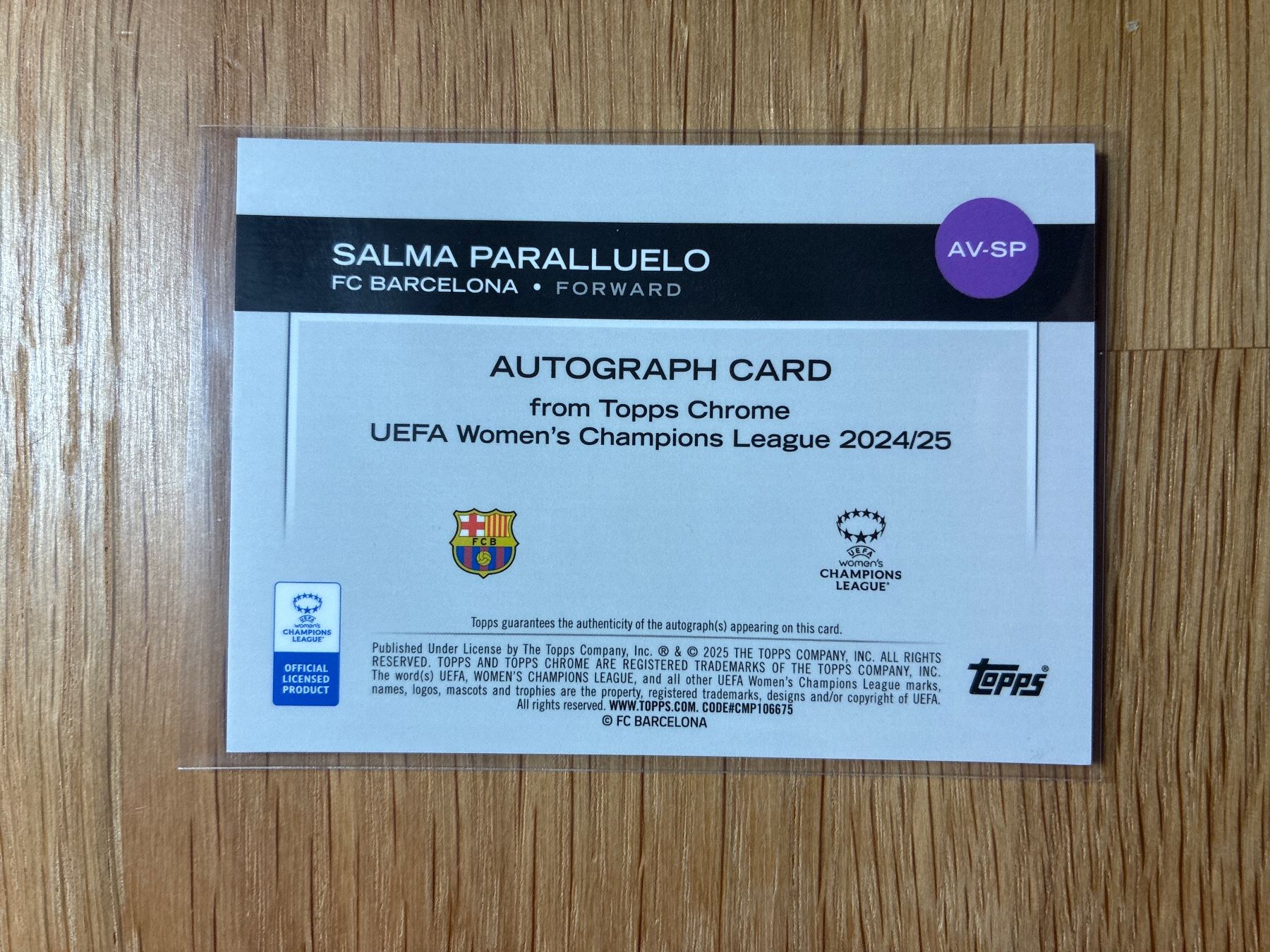 Topps Chrome Salma Paralluelo Fc Barcelona Autogramm /75 (Gebraucht) in ...