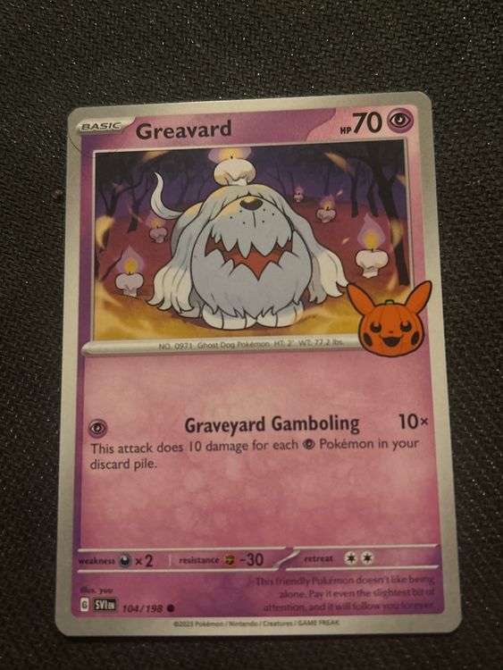 Pokemon card Greavard trick or trade halloween | Kaufen auf Ricardo