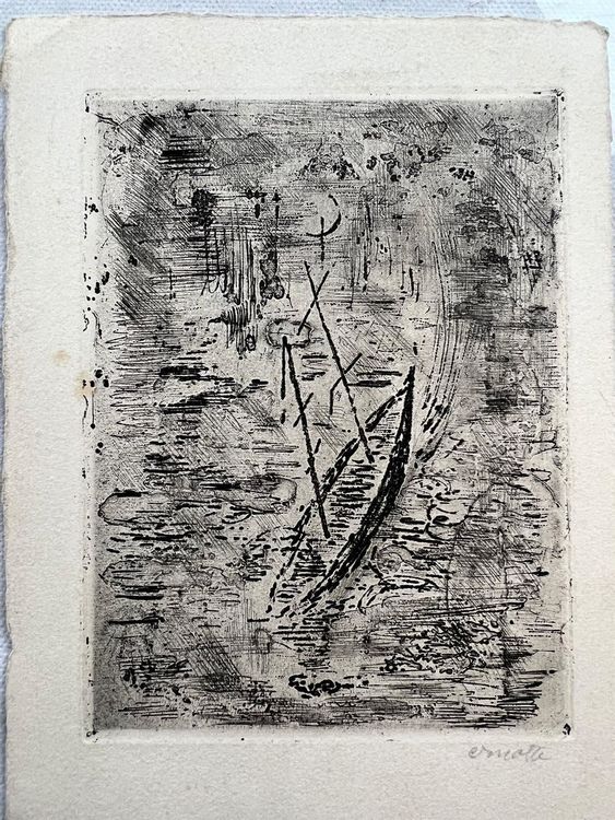 schiff in meer Radierung Handsigniert (Gebraucht) in Neuhausen am ...