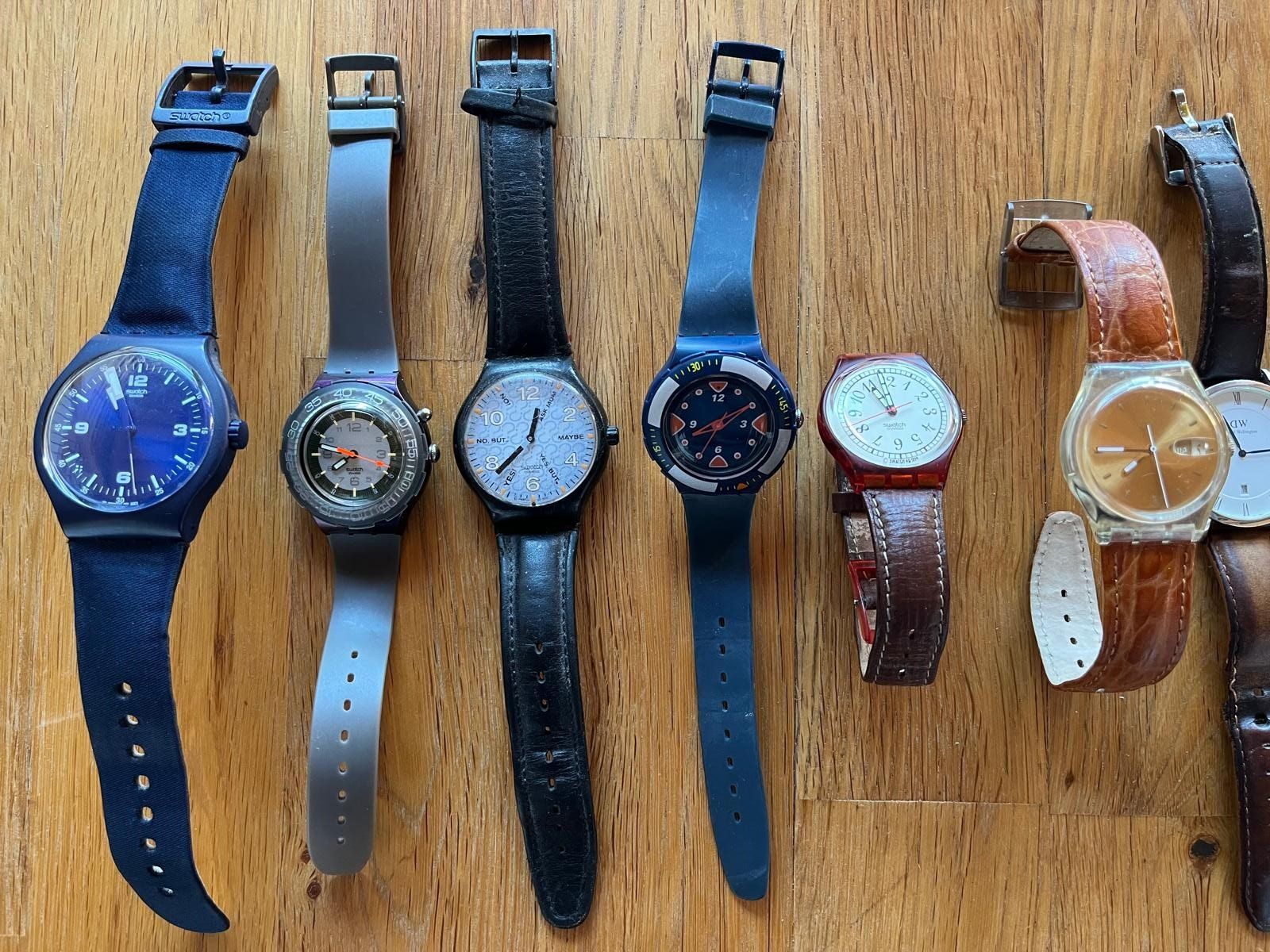 Swatch Uhren und Daniel Wellington 9Stk. Verkaufe ein Konvol (Gebraucht ...