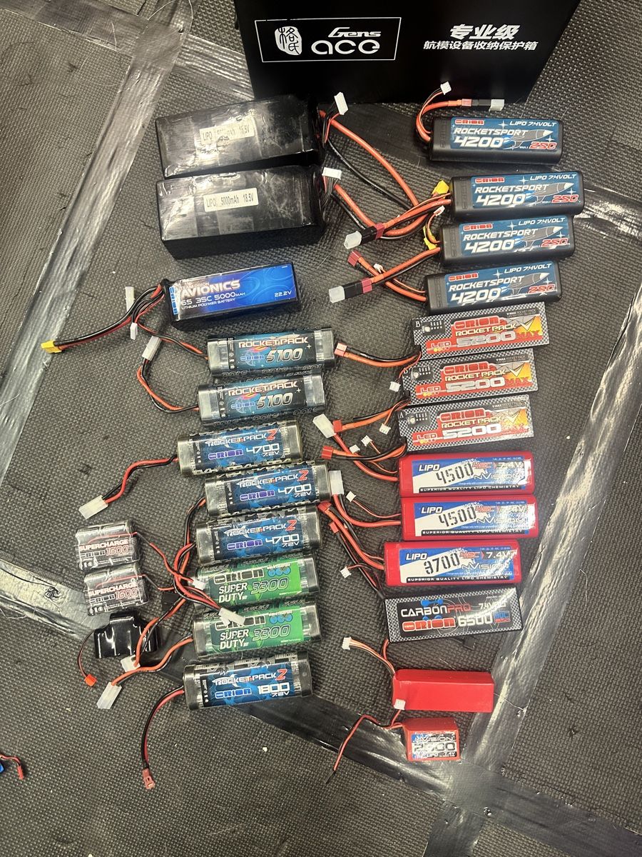 Batteries LiPo et NiMH diverses marques & capacités - Lot (D'occasion ...